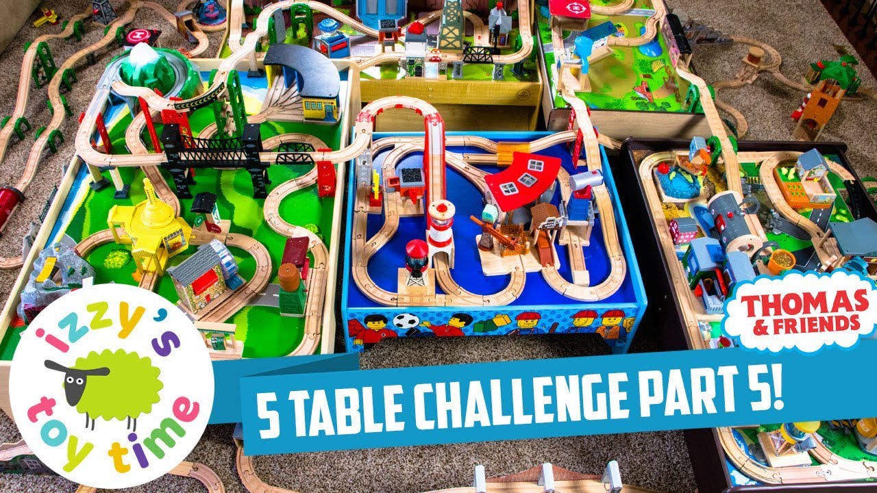 Thomas and Friends | 5 TABLE CHALLENGE PART 5! Fun Toy Thomas Trains ...