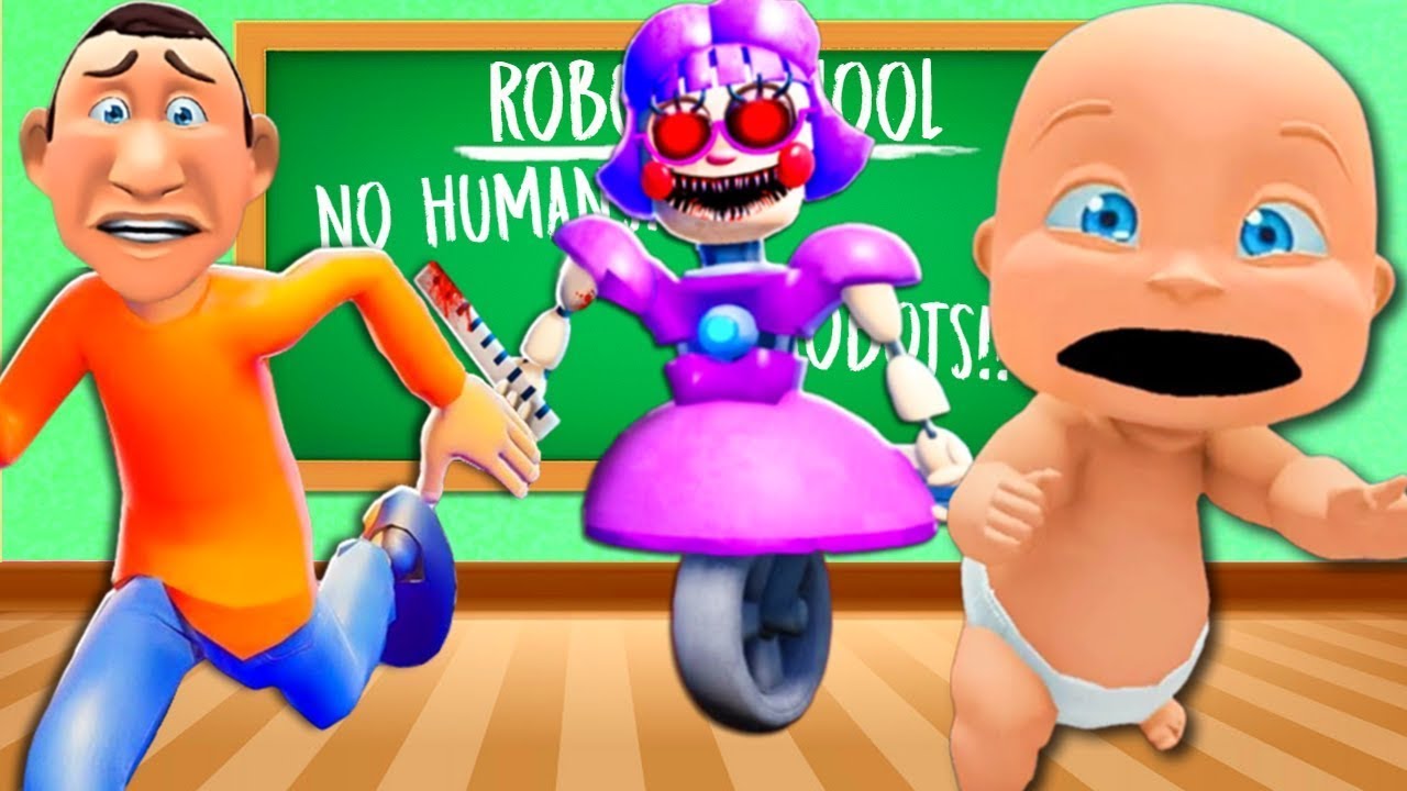 Baby & Daddy Escape SCARY SCHOOL! - YouTube