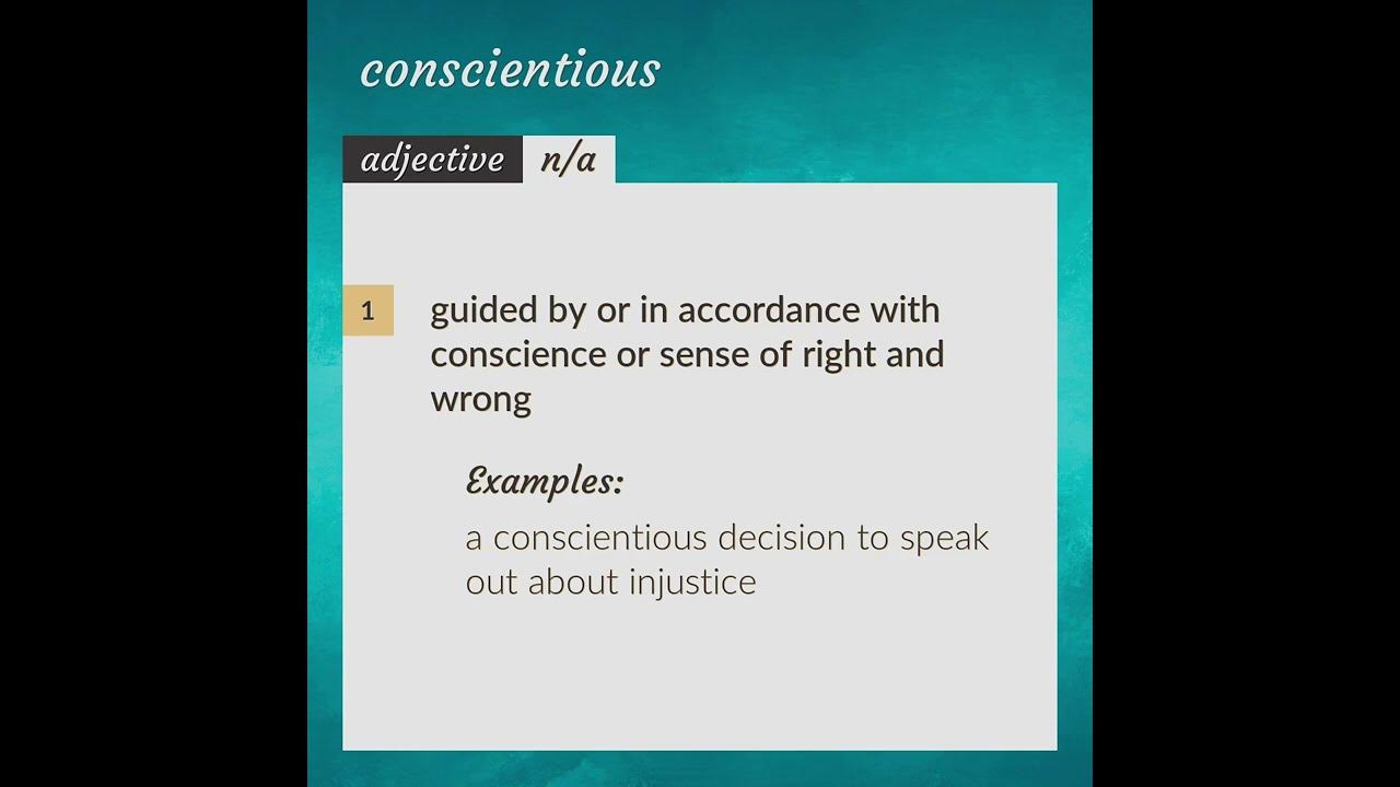 Conscientious Meaning Of Conscientious YouTube conscientious-meaning-of-conscientious-youtube