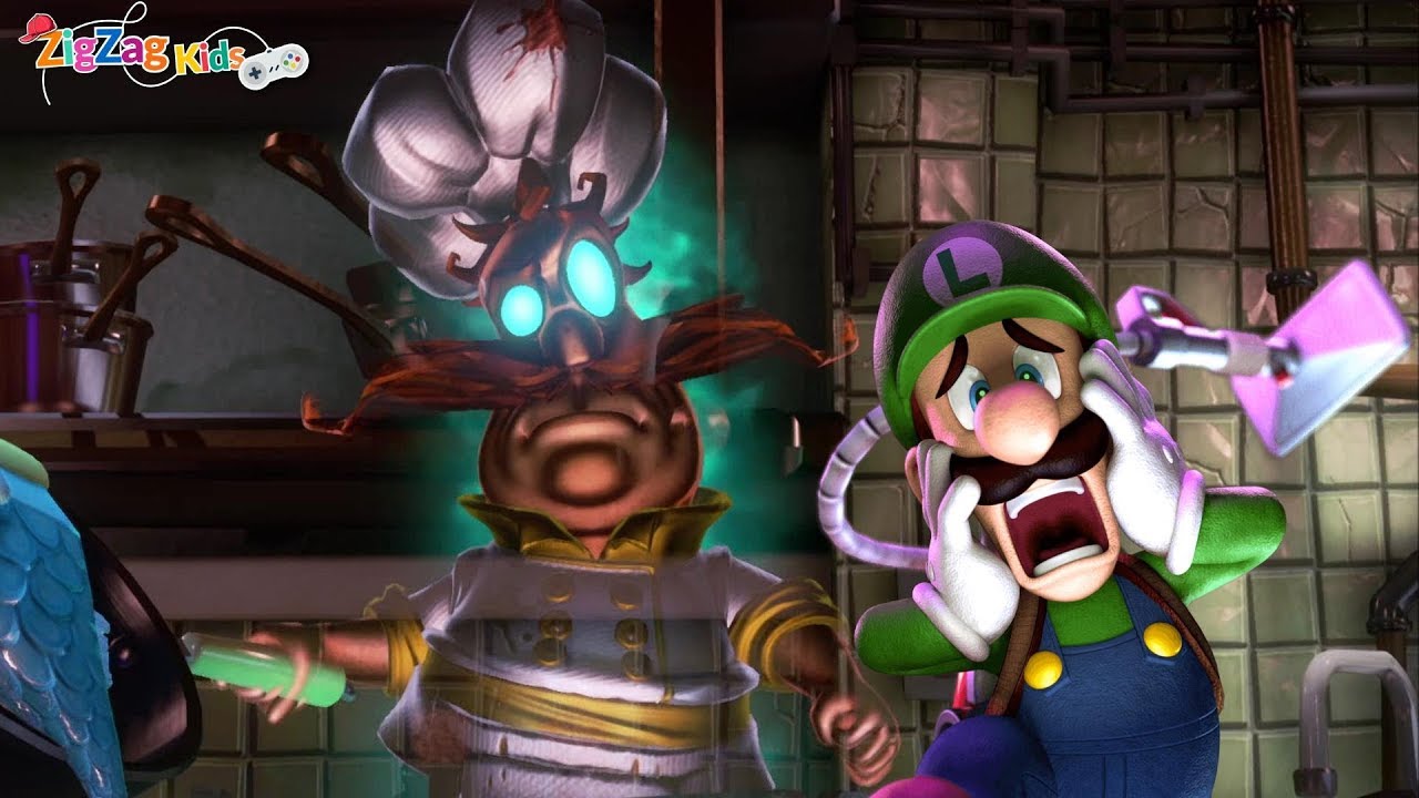 Luigi's Mansion 3 | 2nd Floor | Crazy Smoked Chef | Episode 7 | ZigZag ...