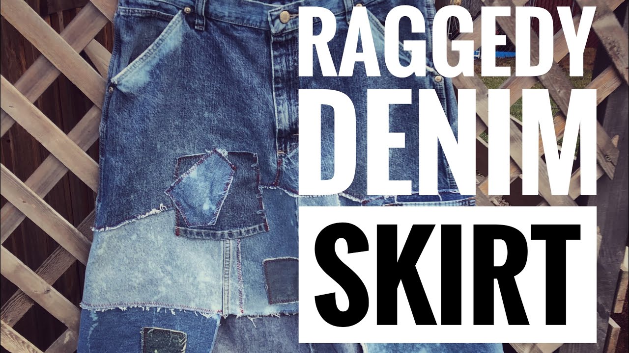 SOLD-How to turn an old pair of jeans into a raggedy and funky denim ...