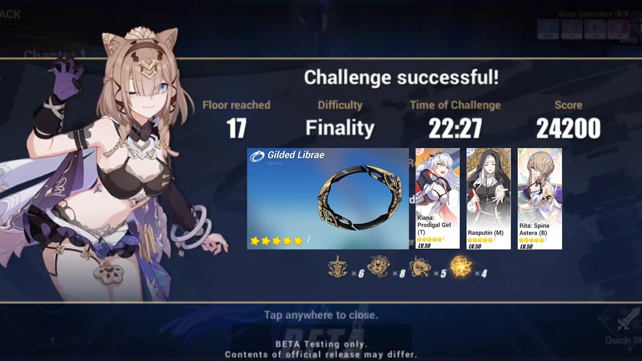 Honkai Impact 3 v5.6 Beta: ER Finality Difficulty using Reverist Calico ...