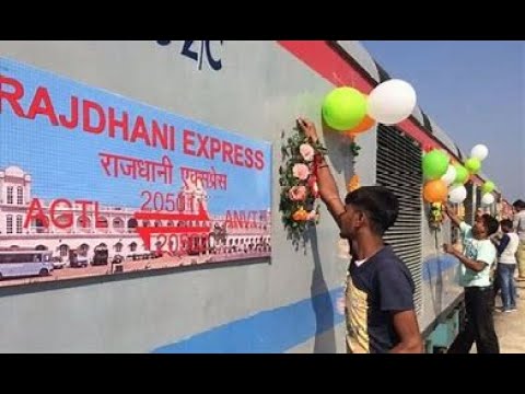 Rajadhani Express ♥️👍 India's Longest Express Train Journey 👍 arriving ...
