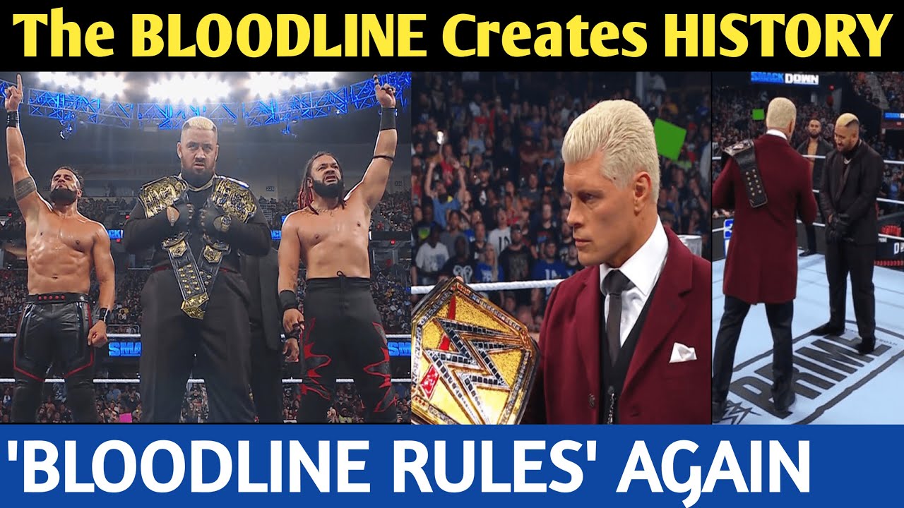 OMG!😱 The BLOODLINE WINS TAG TEAM CHAMPIONSHIP🏆| Cody Vs Solo Bloodline ...