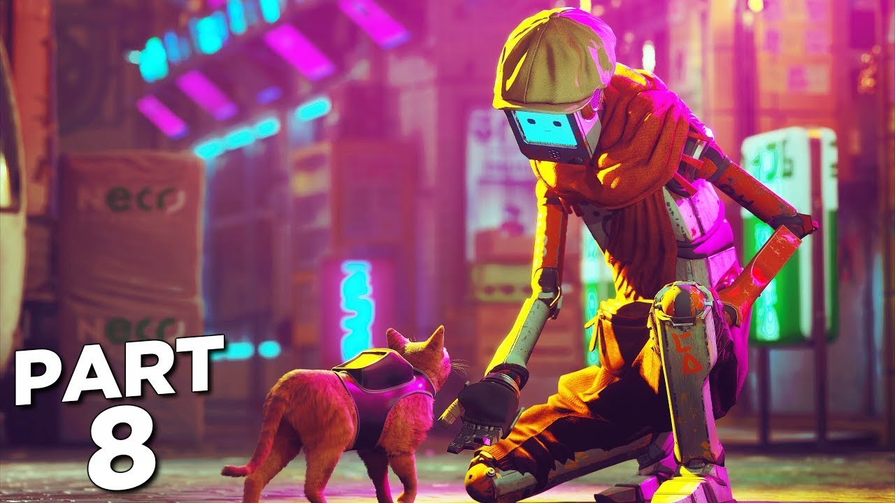 Stray Ps5 Walkthrough Gameplay Part 8 Full Game Youtube