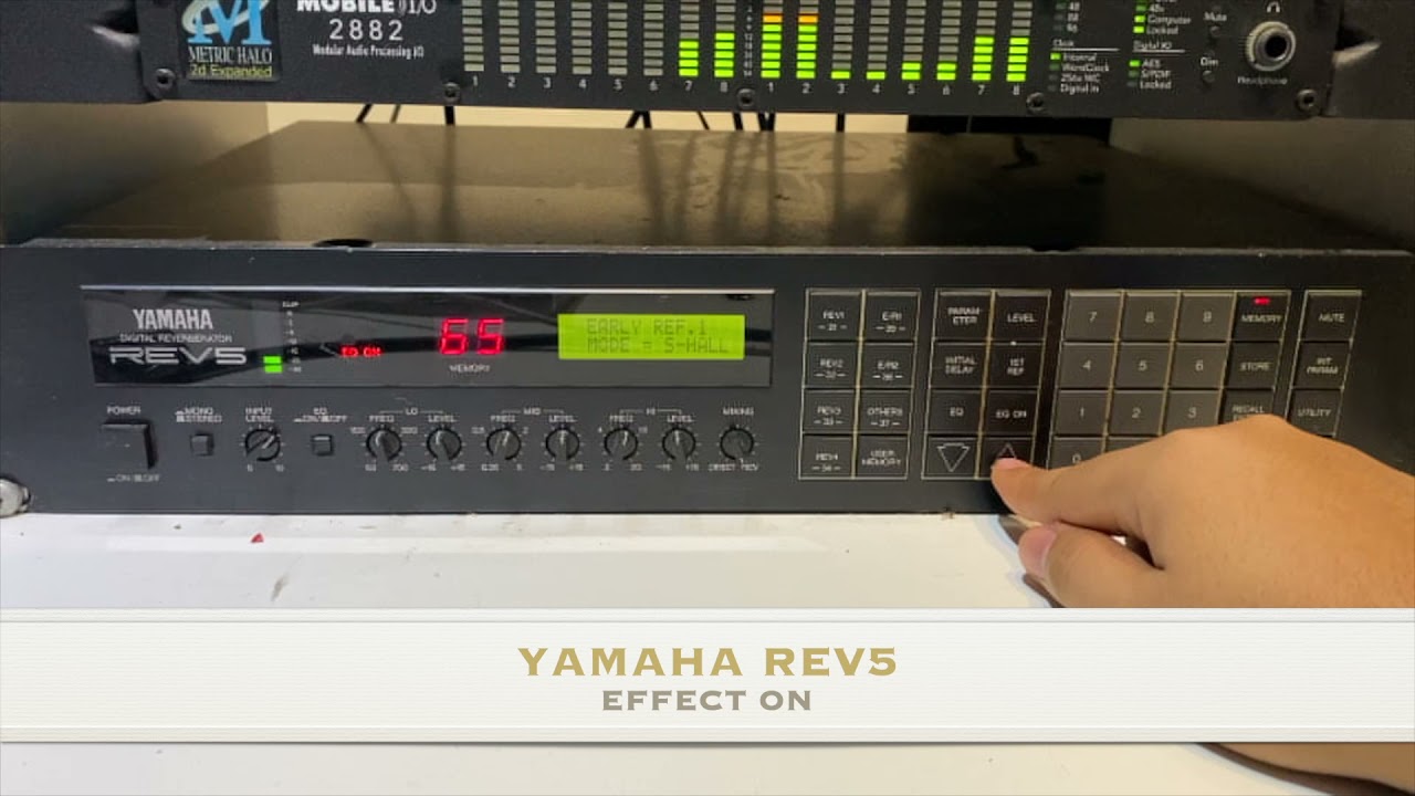 Yamaha Rev 5 - Vintage Effect with drum (Snare , Tom) - YouTube