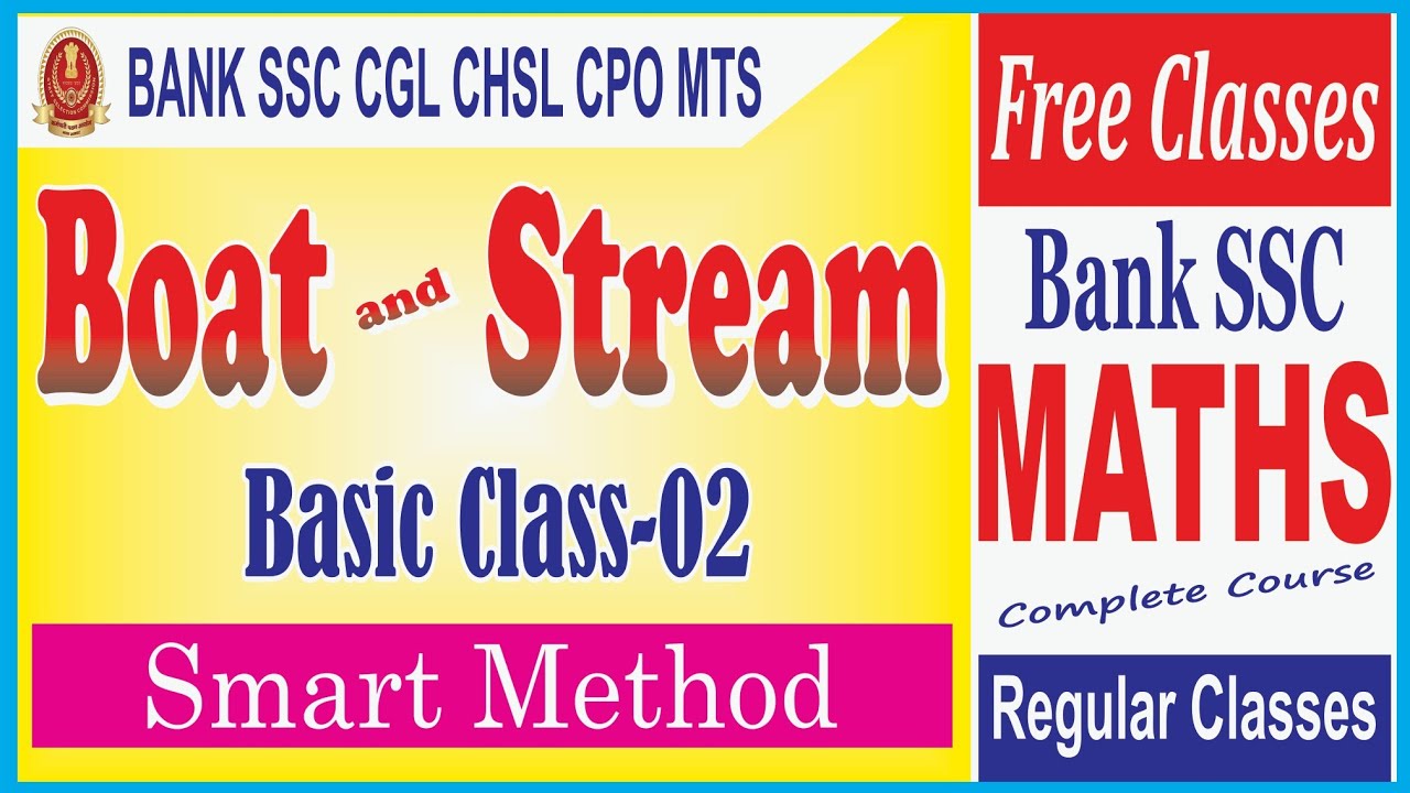 Boat and stream basic class-2/Bank ssc CGL chsl cpo mts etc. - YouTube