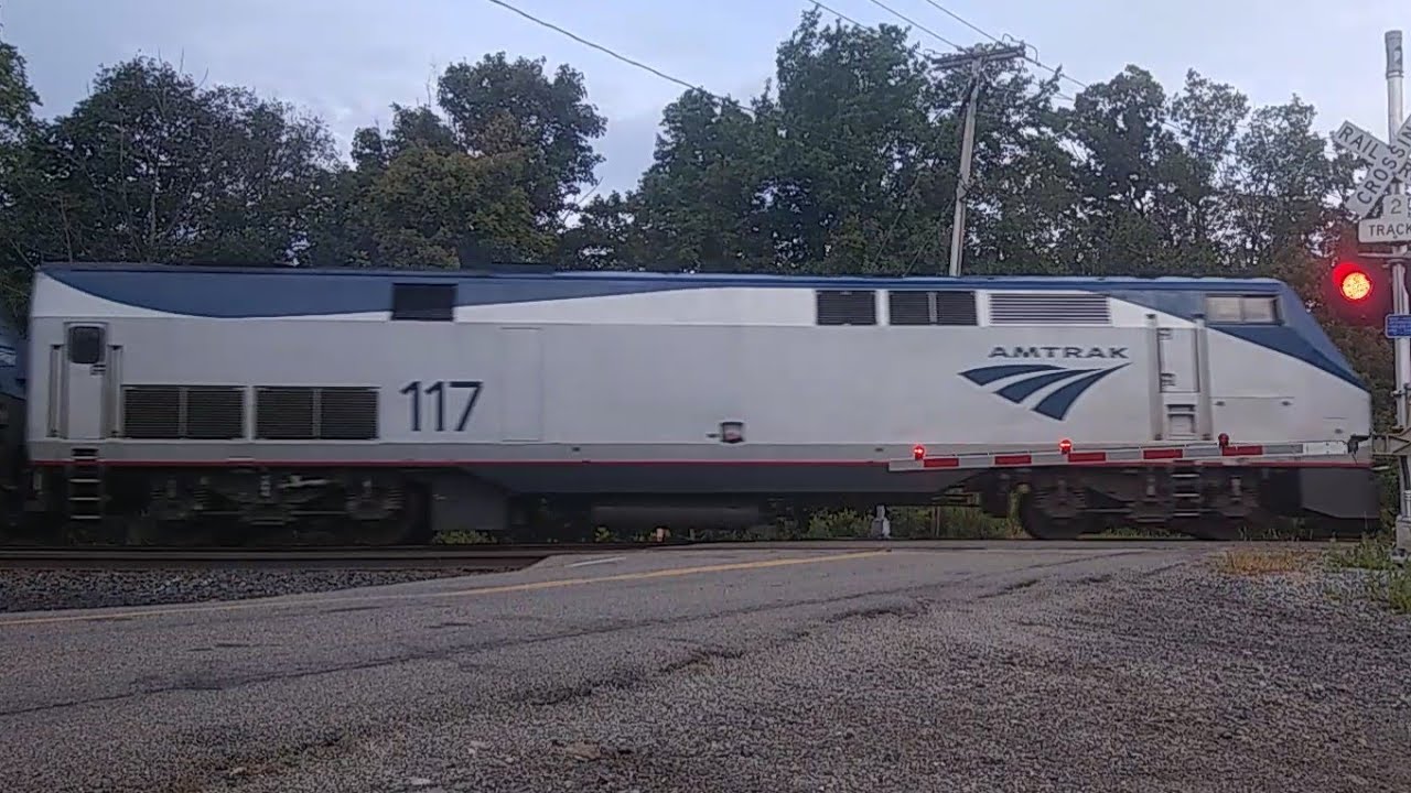 Amtrak 117 Leads P048 on Partly Cloudy - 9/22/19 - YouTube