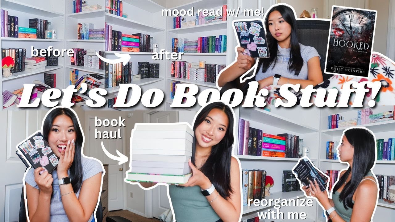 LET'S DO BOOK STUFF! (reading vlog, opening book mail, book haul ...