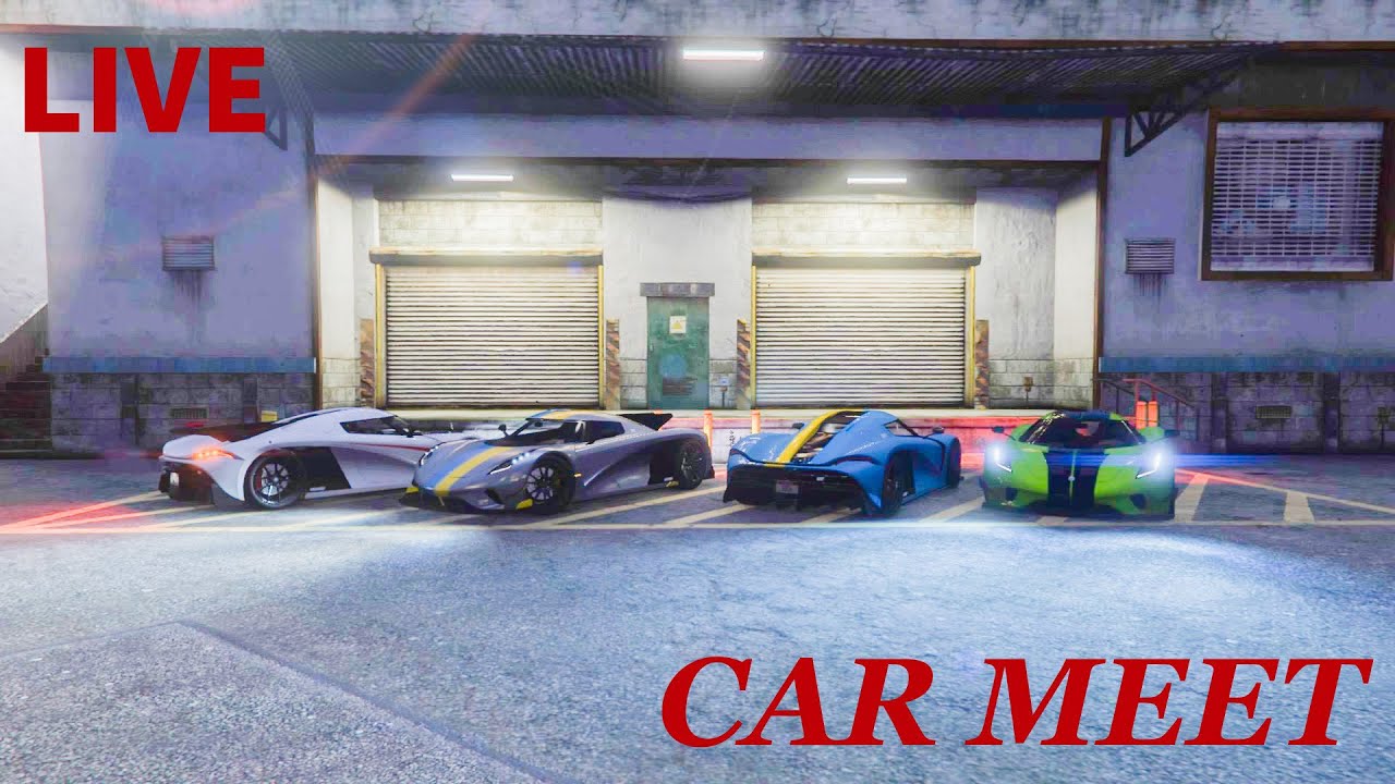 GTA 5 ONLINE PS4 CAR MEET LIVE!! ANYONE CAN JOIN!! #LIVE #CARMEET #PS4 ...