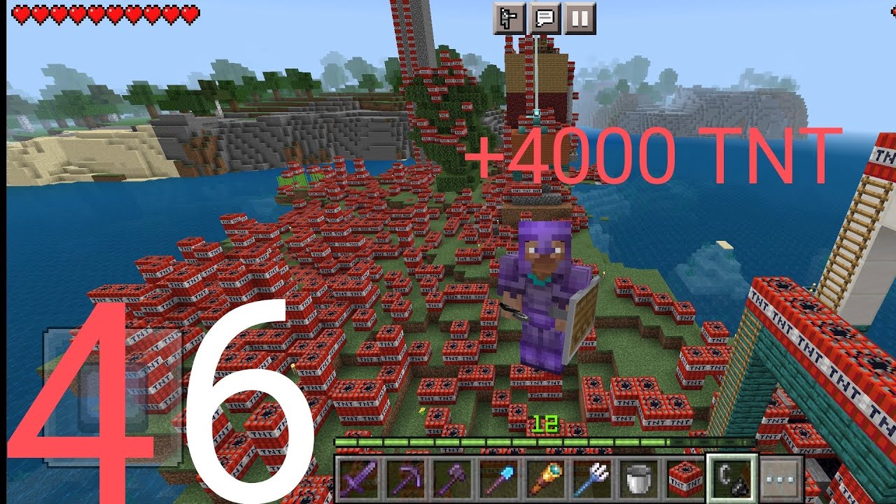 Minecraft PE survival Episode 46 (+4000 TNT) - YouTube