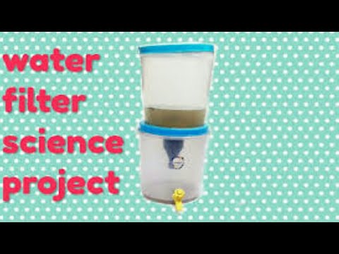 How to Make water purifer at school project science - YouTube