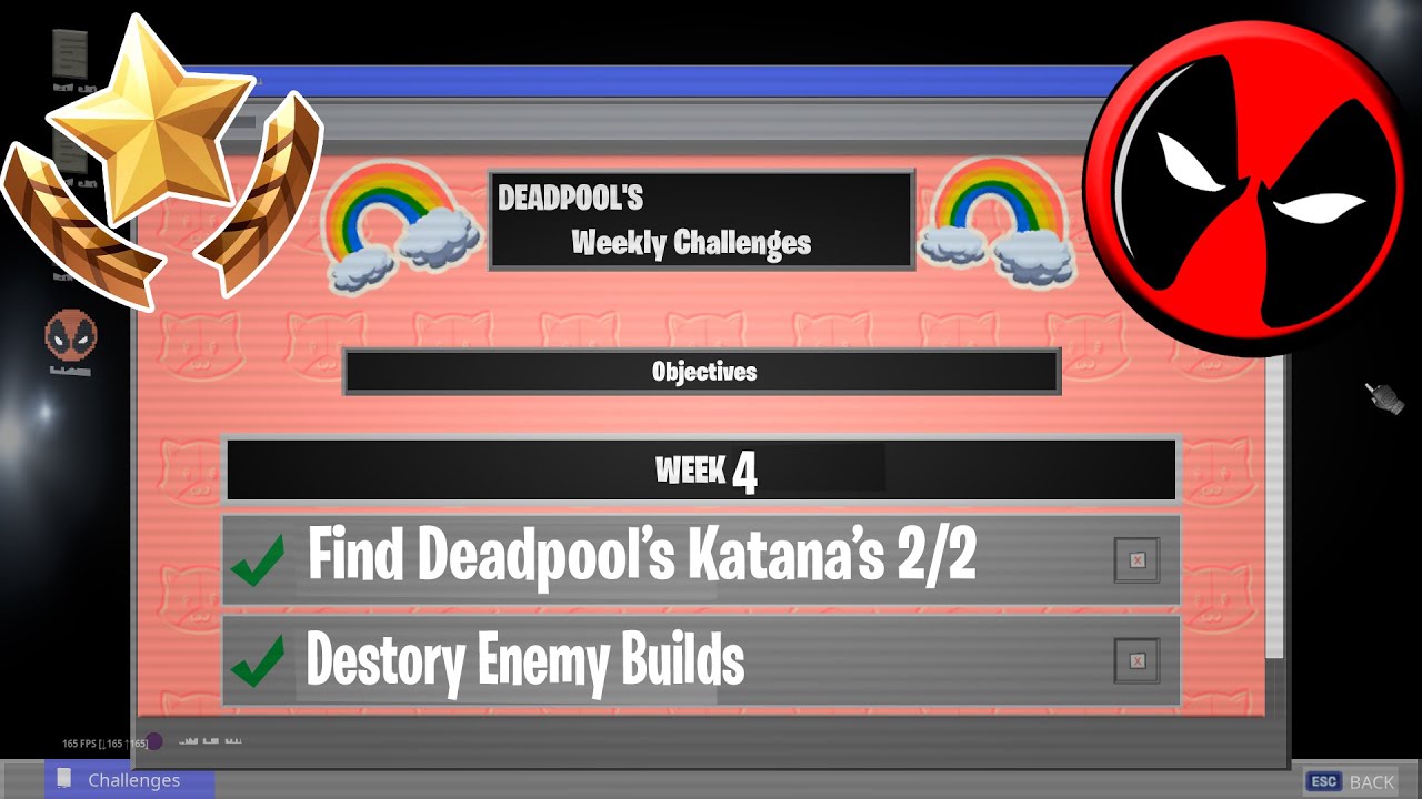 How to Complete Deadpool Week 4 Challenges | Find Deadpool's Katana's ...