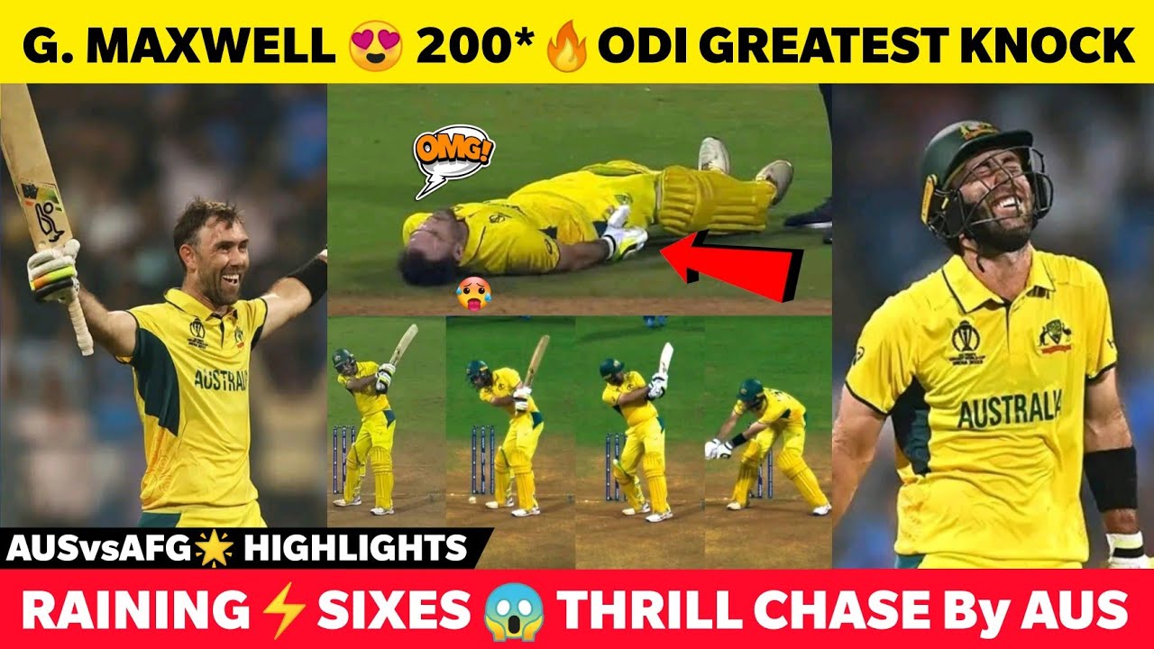 AUS vs AFG🔥 Maxwell 200 Highlights😍 சிங்கம் இறங்குனா🦁 காட்டுக்கே ...
