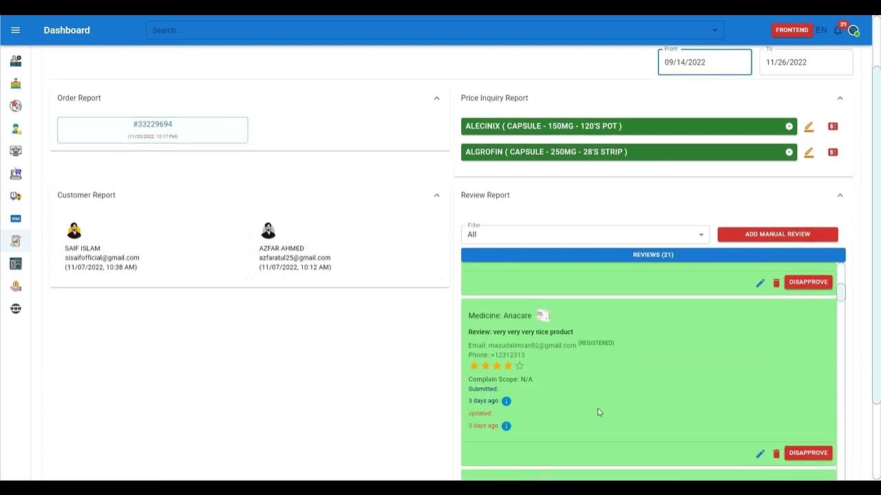 Report Management in Admin Panel (Mern Project) - YouTube