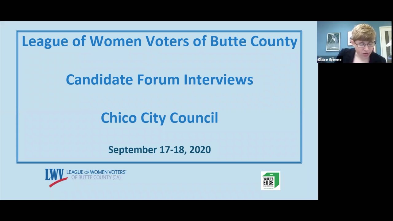 League of Women Voters Presents: Chico City Council Forums 2020 - YouTube