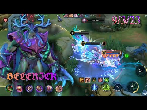 Aggressive tank Belerick gameplay 2024. enemy team pick 2 marksman 🤷😂 ...