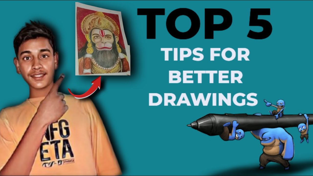 Top 5 Tips for better drawings 😀 realistic same to same draw - YouTube