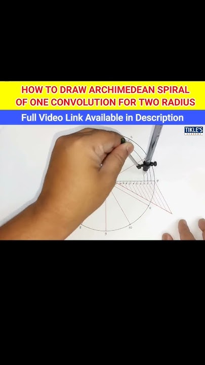 HOW TO DRAW AN ARCHIMEDEAN SPIRAL IN ENGINEERING GRAPHICS #shorts # ...