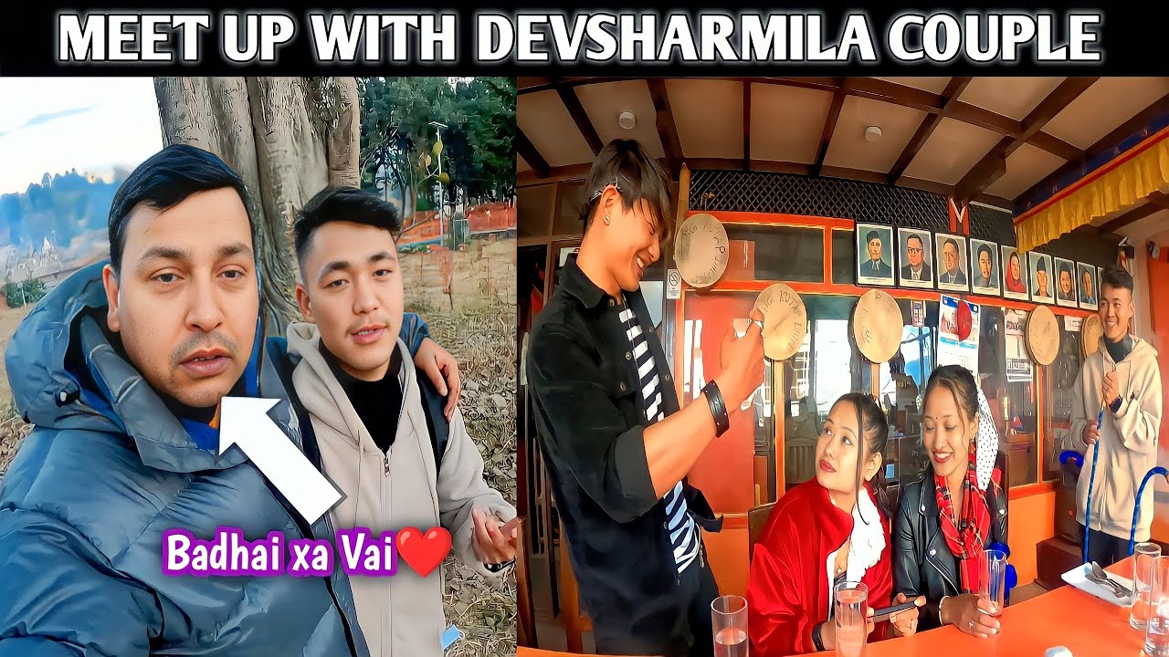 Cute couple Dev Rai and Sharmila Magar sanga interview Lina gako vlog😚 ️🤞#dhirenmgr #goviral # ...