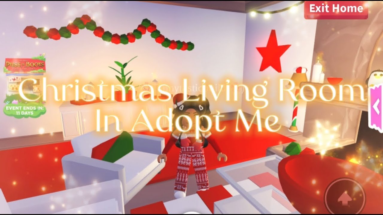 Christmas Living Room in Adopt Me - YouTube