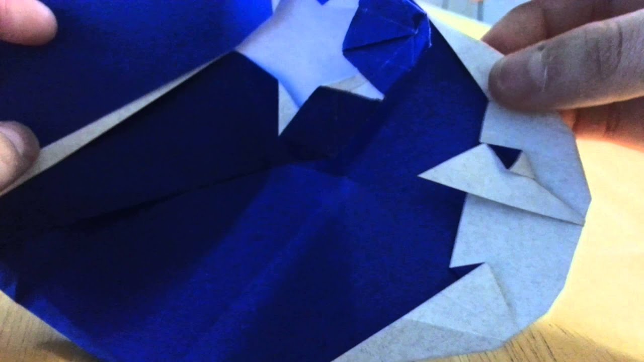 Origami Man in the Moon Watching a Shooting Star, Designed By Jeremy ...