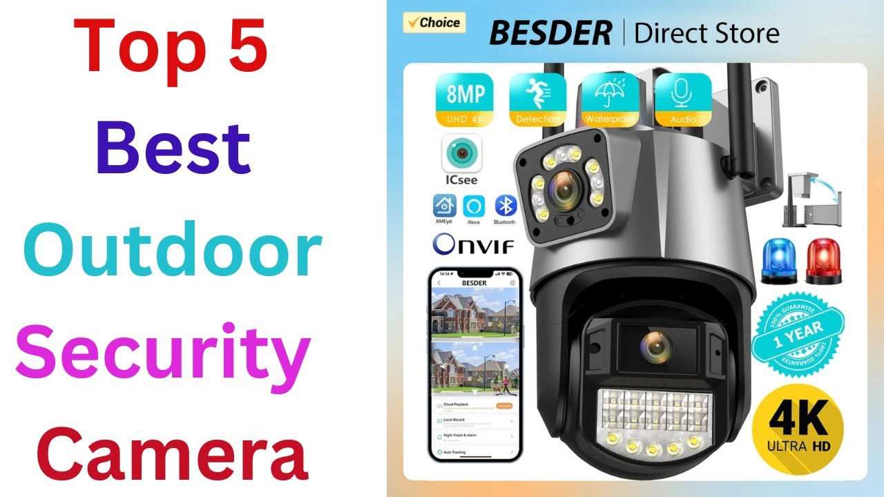 Top 5 Best Outdoor Security Camera - YouTube