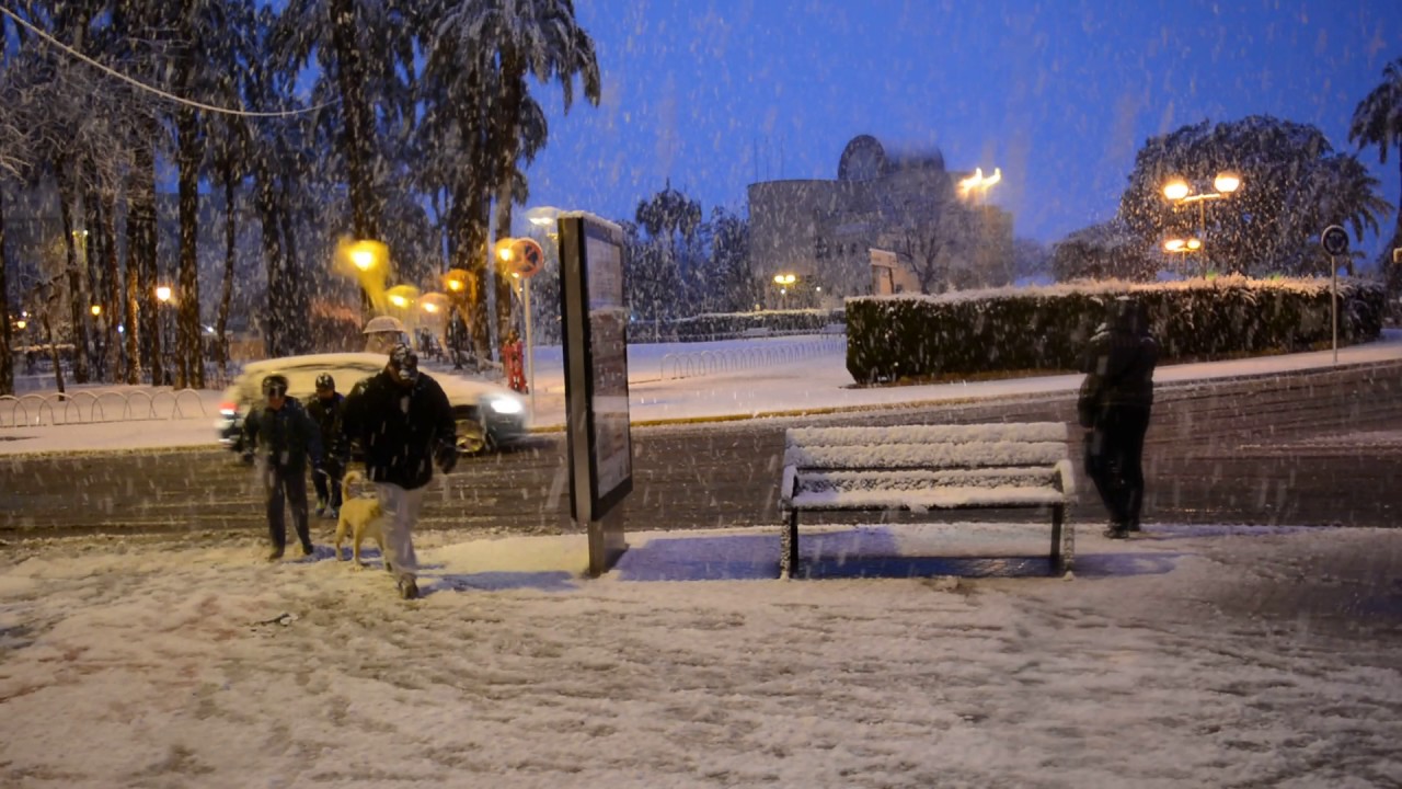 Nevando en Denia 2 18 enero 2017 - YouTube