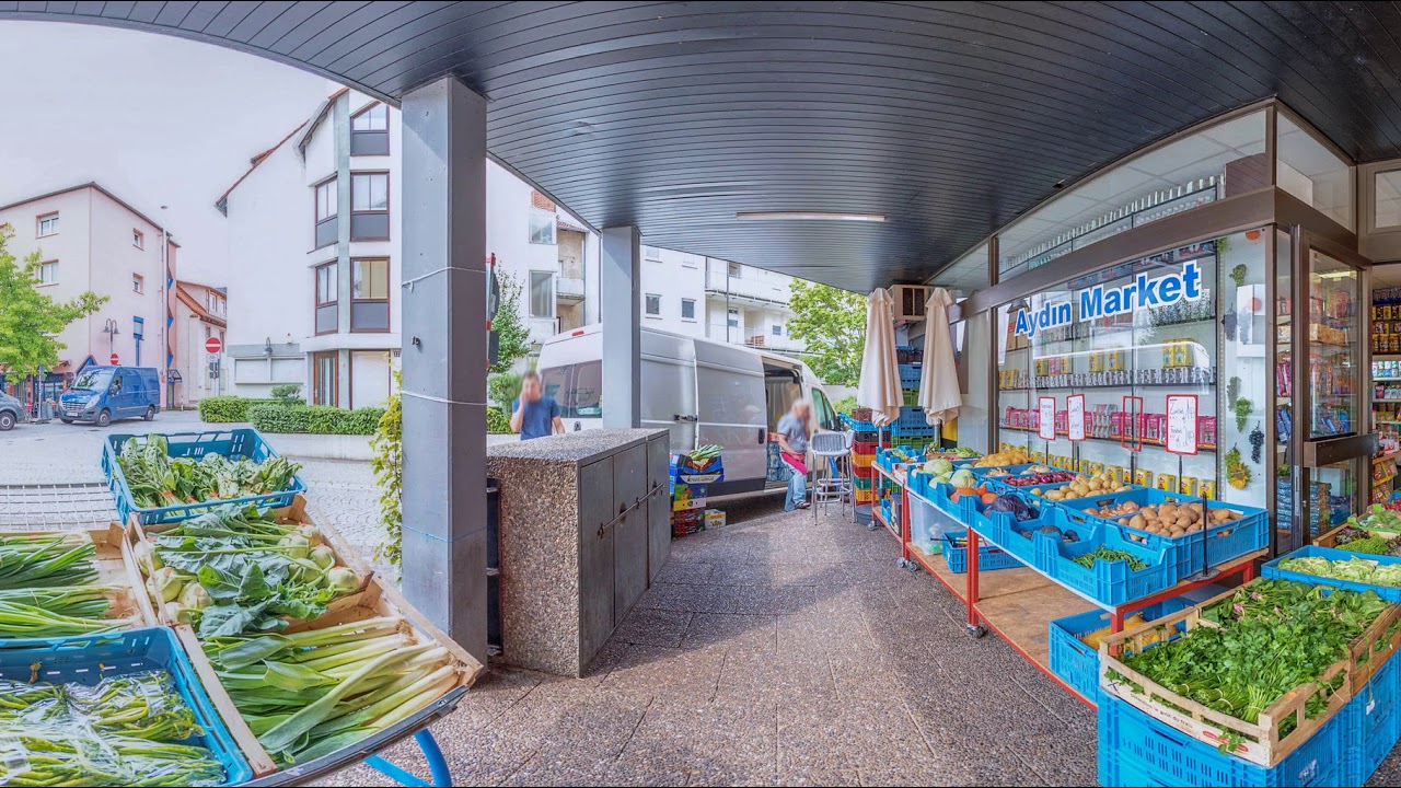 360 Grad Rundgang Aydin Market, Aschaffenburg - YouTube