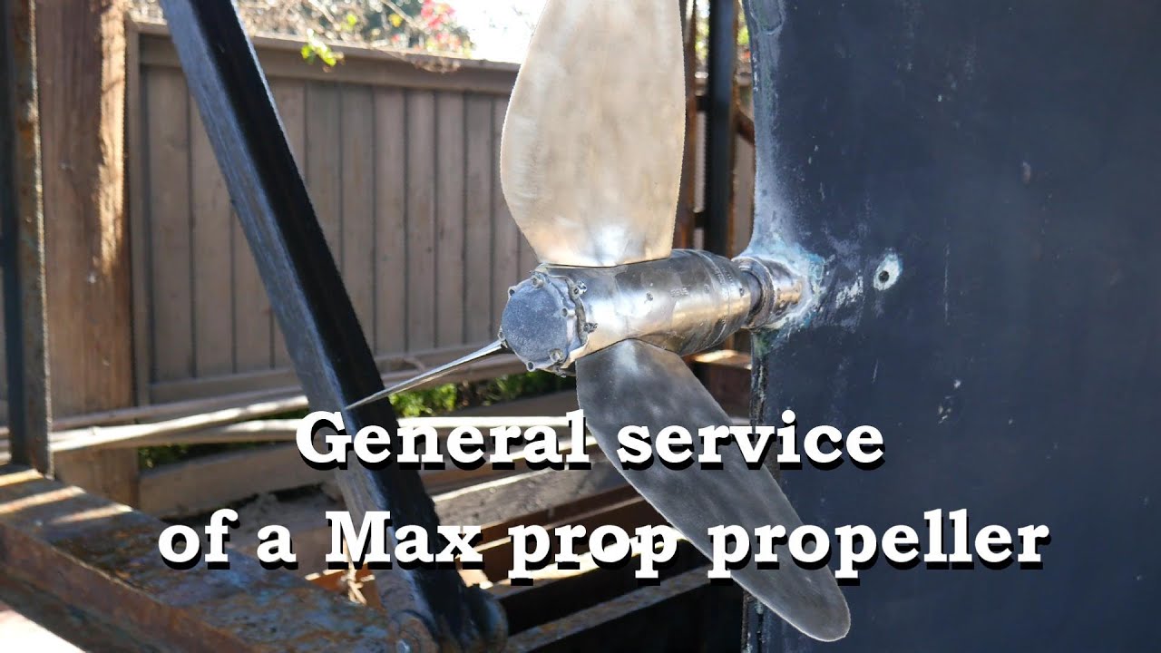How to do a regular service of a MaxProp Propeller - YouTube
