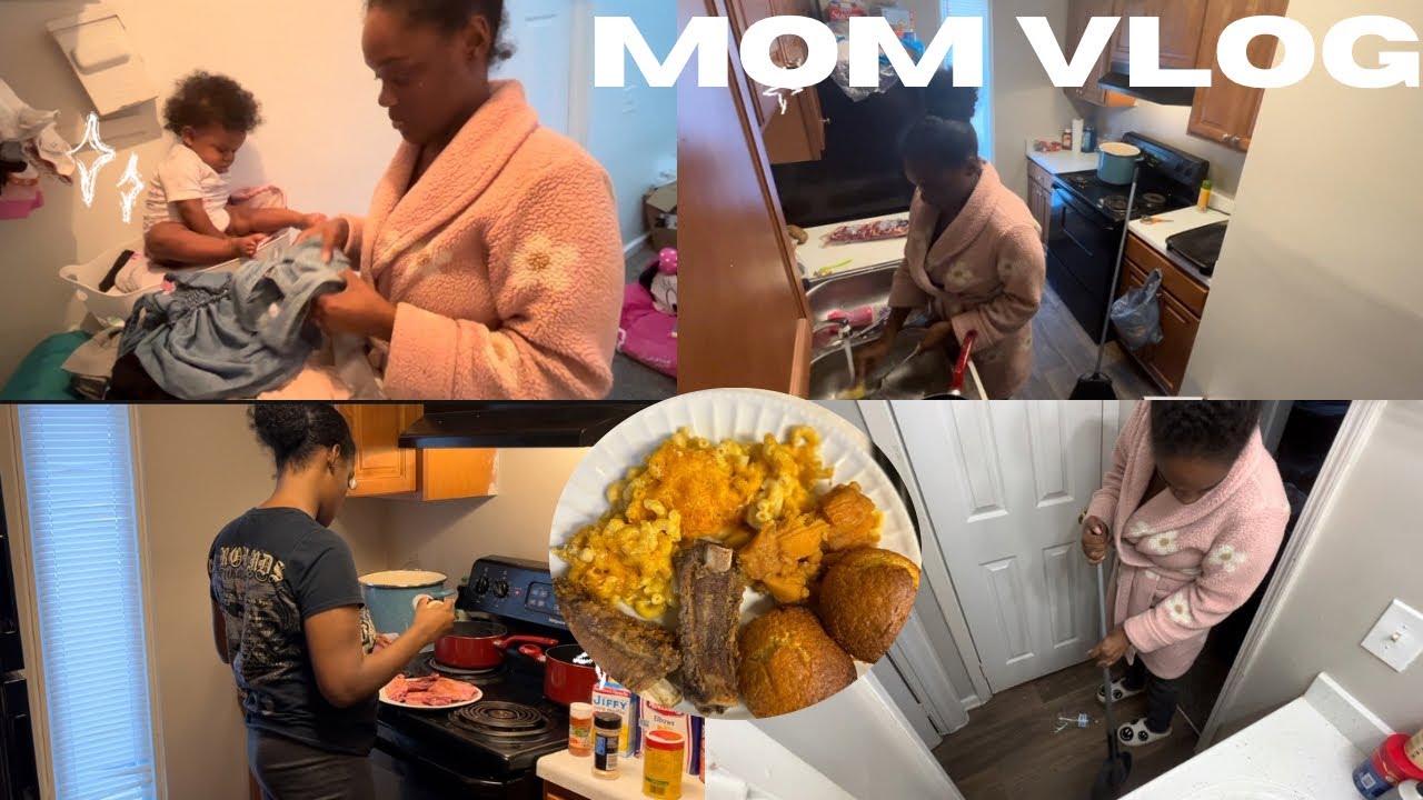 Mom Vlog | Cleaning | grocery shopping | cooking dinner | - YouTube