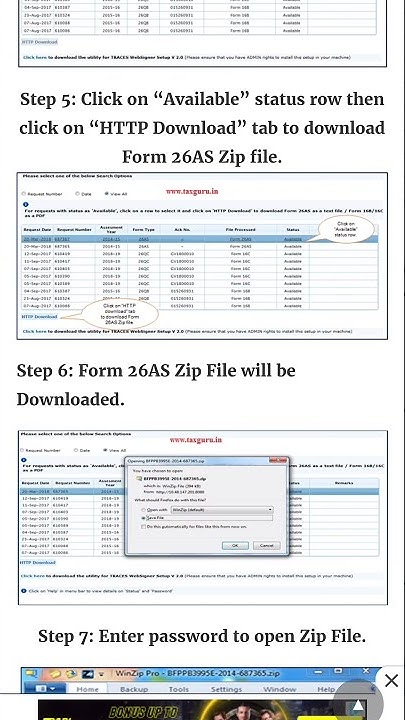 How to Download 26AS from traces In PDF format Due to Large Size | In ...