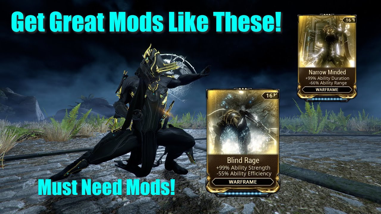 How to Get Rare Mods Like Blind Rage in Warframe! - New Players Guide ...