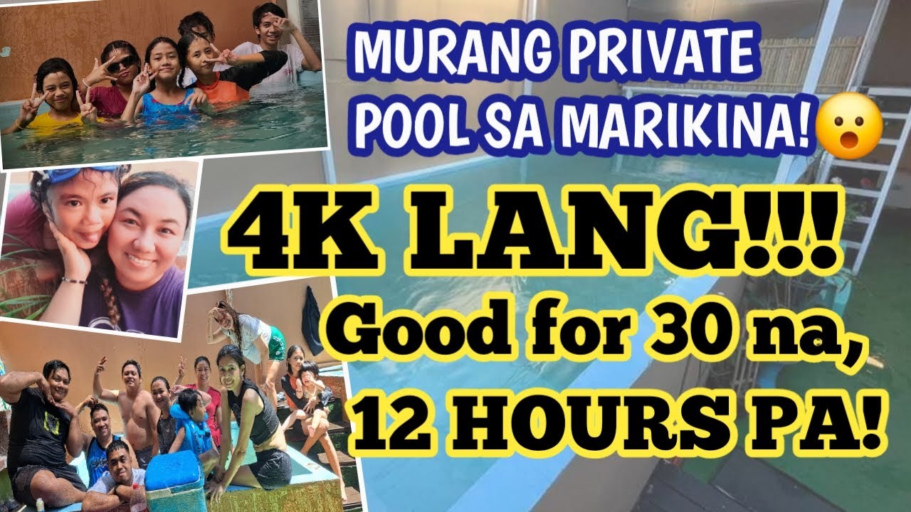 MURANG RESORT SA MARIKINA 4K LANG 30 PAX NA! AUKCHOI PRIVATE POOL - YouTube