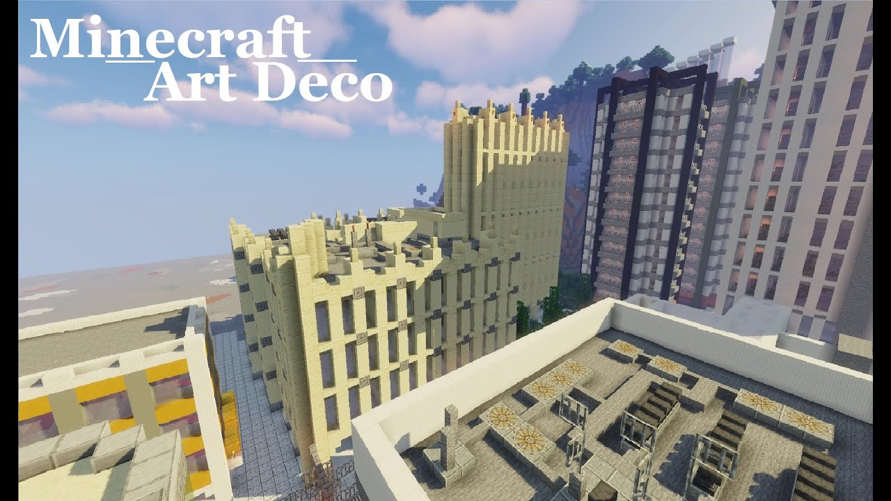 Minecraft Art Deco Build - Timelapse - YouTube