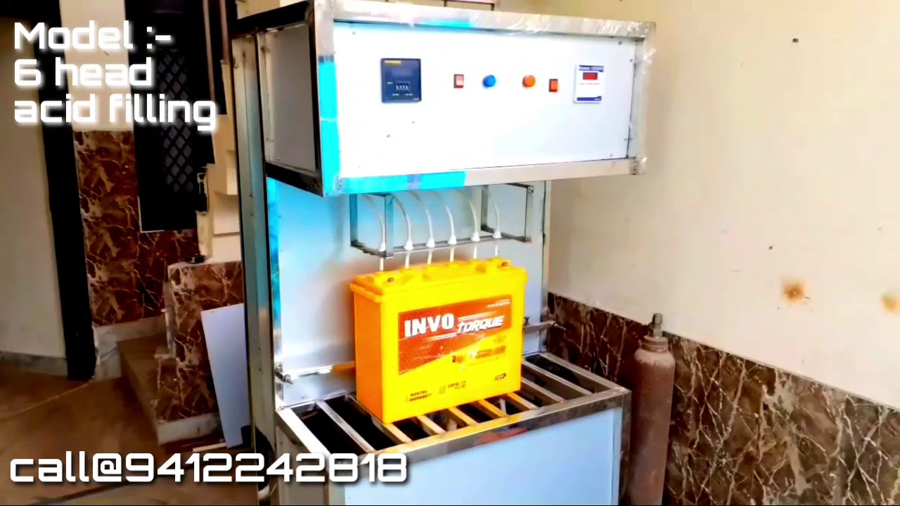 बैटरी में तेजाब डालना100% safe#lead acid battery #acid filling - YouTube