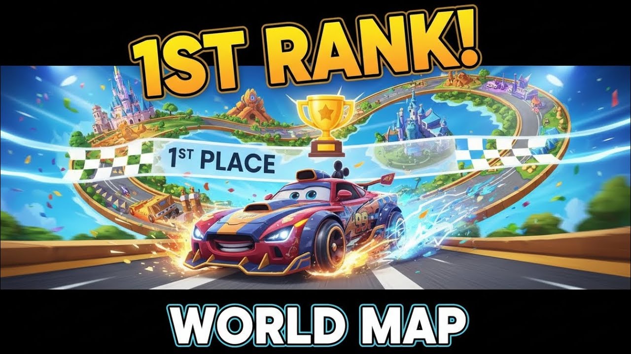 Disney Speedstorm World Map 🏁 | 1st Rank Finish 🔥 | Android Gameplay ...