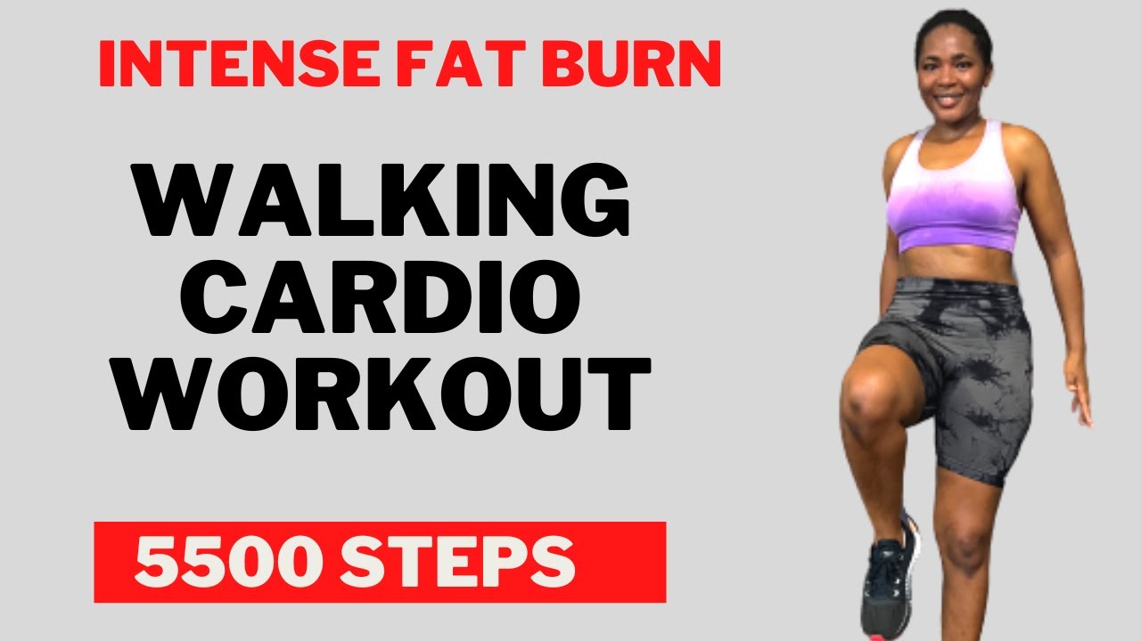 Fast Walking Cardio Workout 🔥intense Full Body Body Fat Burn At Home 🔥