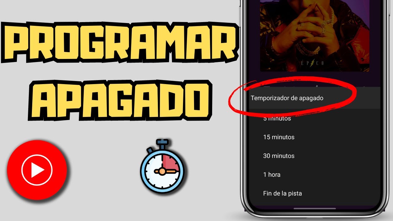 🎶 COMO PROGRAMAR YOUTUBE MUSIC PARA DETENER LA REPRODUCCION DESPUES DE UN TIEMPO ⏰ - YouTube
