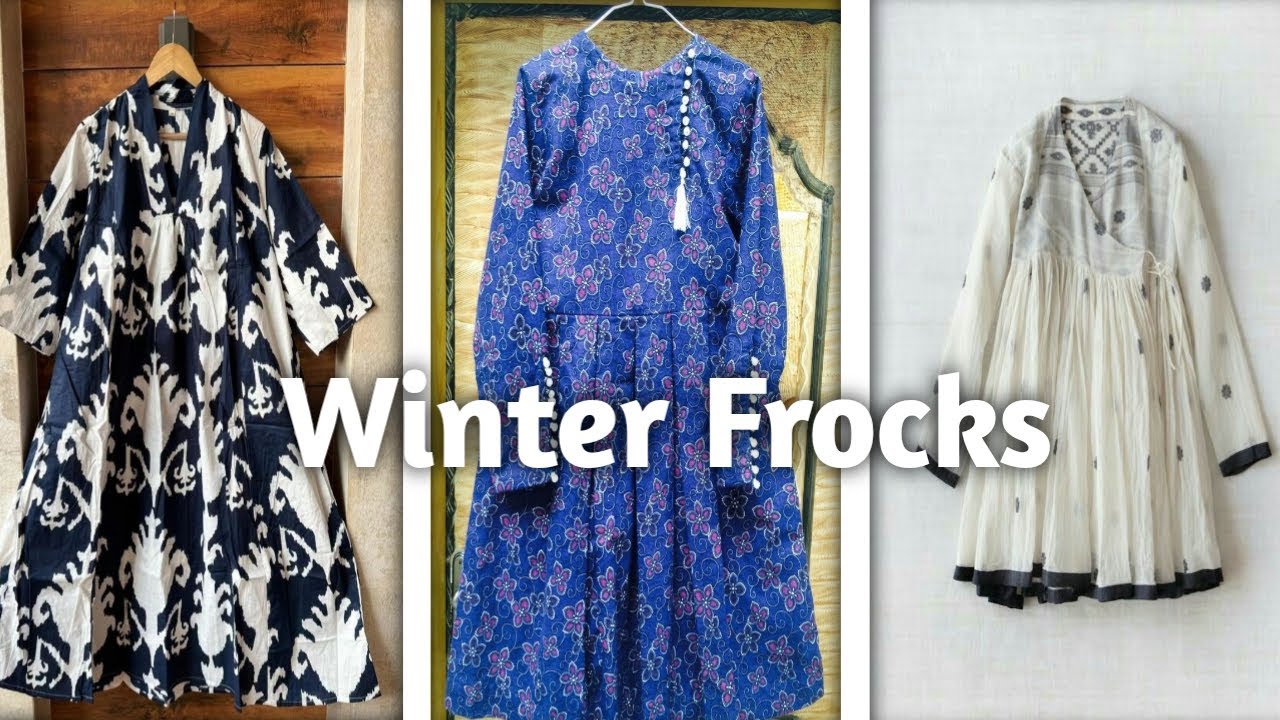 New Winter Frocks Design For Girls 2024 I Sharifa Fashion - YouTube