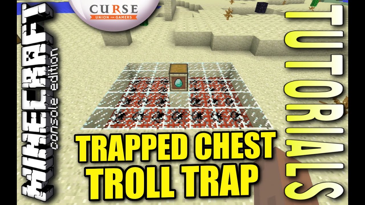 MINECRAFT - PS3 - TRAPPED CHEST TRAP - HOW TO - TUTORIAL - ( PS4 / XBOX ...
