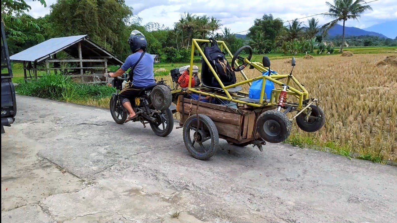 TOWING GO KART HOMEMADE | CROSS KART | MINI BUGGY HOMEMADE, MINI JEEP ...