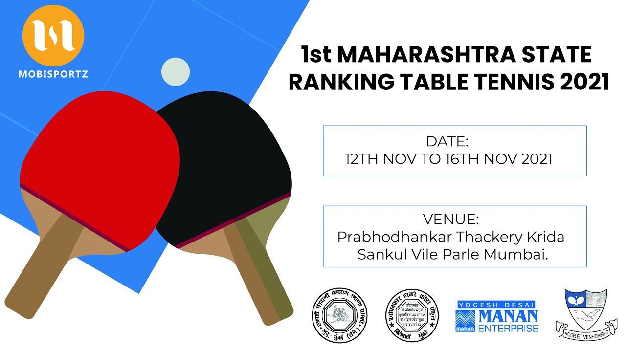Vaishnavi Vs Rudra under 13 Girls RD 1- 1st MAHARASHTRA STATE RANKING TABLE TENNIS 2021 - YouTube