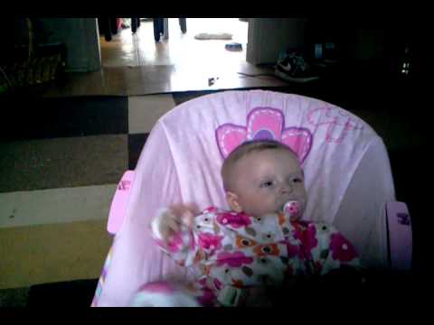 Baby Leah scared from her fart