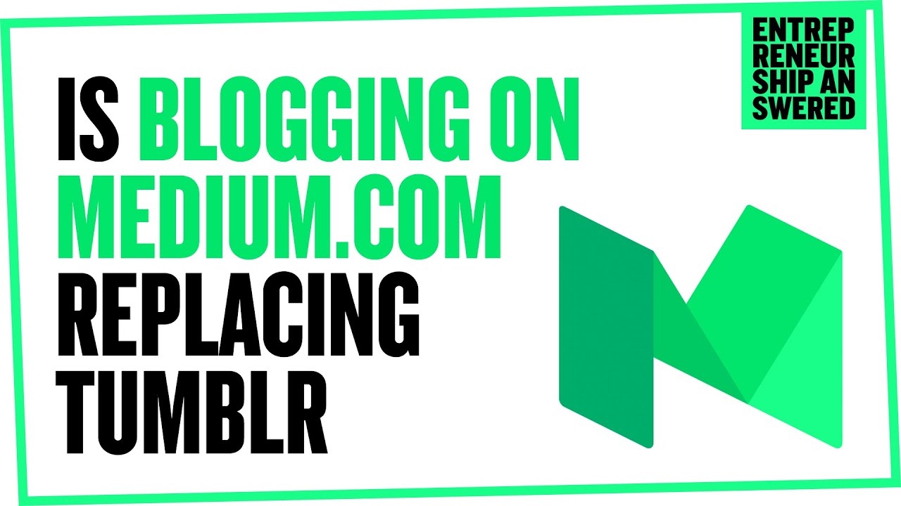 Is Blogging on Medium.com Replacing Tumblr? - YouTube