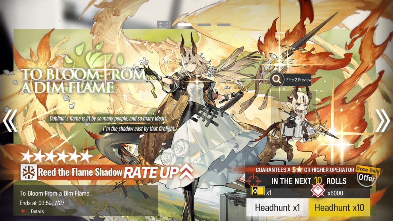 Arknights - Reed the Flame Shadow banner - YouTube