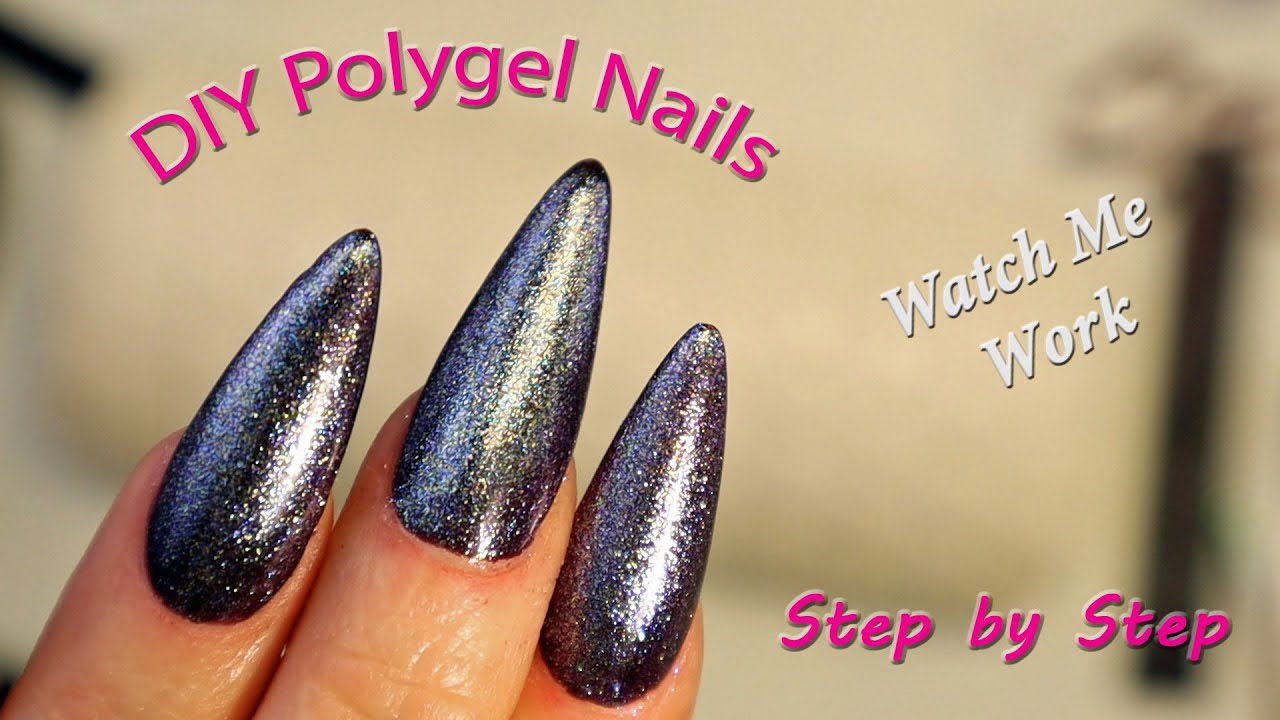 Polygel Nails / Polygel Nails for Beginner / Paper Forms / Mermaid Gel ...