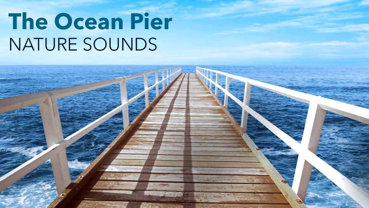 Beach Pier & Ocean Waves | Nature Sounds | 3 Hours Uninterrupted - YouTube