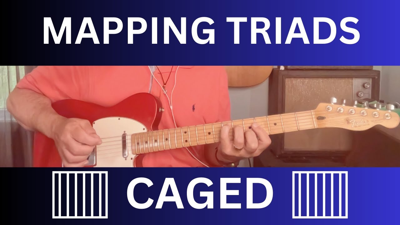 Mapping TRIAD Shapes // CAGED Applications // With BACKING TRACK - YouTube