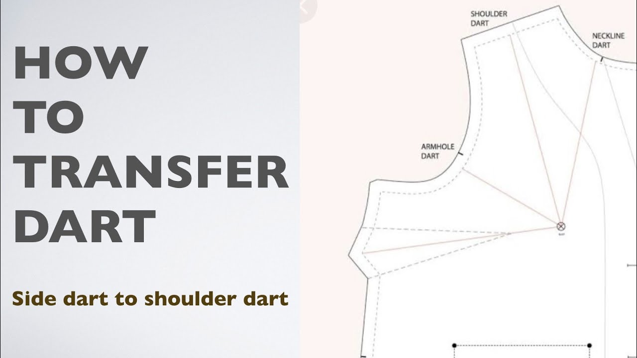 How to transfer dart/ Dart transfer to the shoulder - YouTube